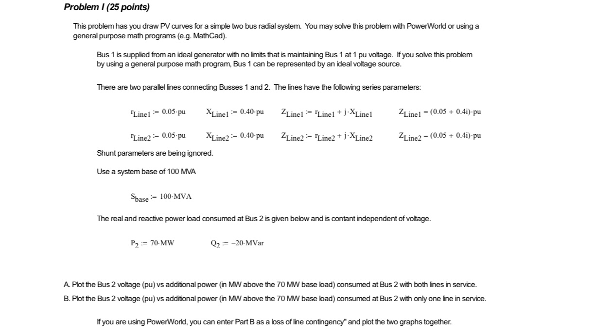 Problem I (25 ﻿points)This problem has you draw PV | Chegg.com