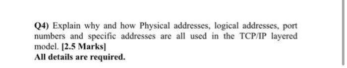 Solved Q1) Explain how layered network models are working | Chegg.com