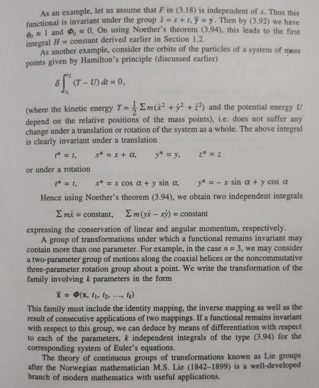 Solved 9.7. @ Derive Noether is theorem. D Guire three | Chegg.com