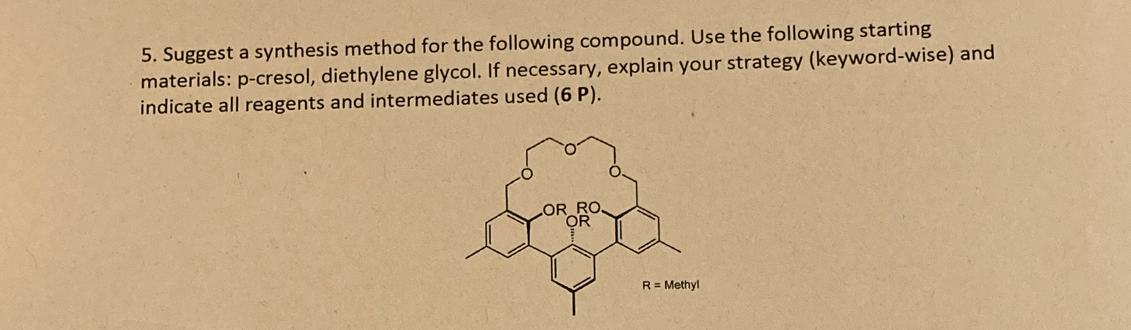 Solved Suggest a synthesis method for the following | Chegg.com