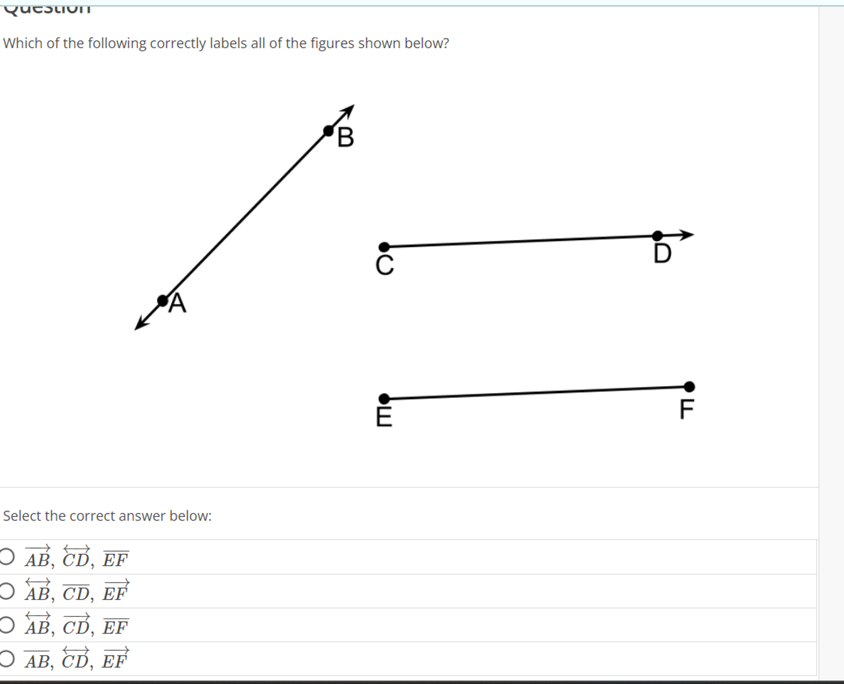 Solved Which of the following correctly labels all of the | Chegg.com