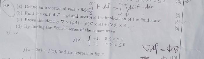 Solved 38. (a) Define an irrotational vector field. (∫ (b) | Chegg.com