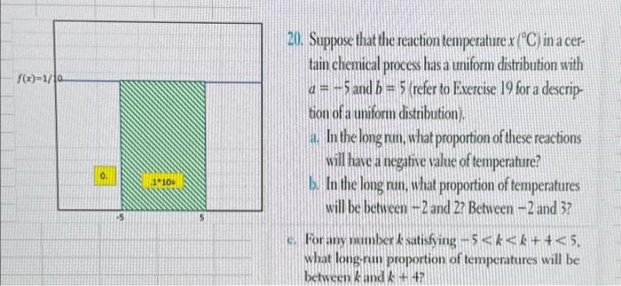 Solved 20. Suppose that the reaction temperature x(∘C) in a | Chegg.com