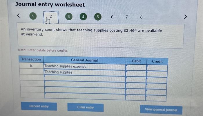 Journal entry worksheet 4 78 An inventory count shows | Chegg.com