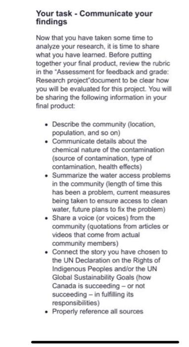 Solved Your task - Communicate your findings Now that you | Chegg.com