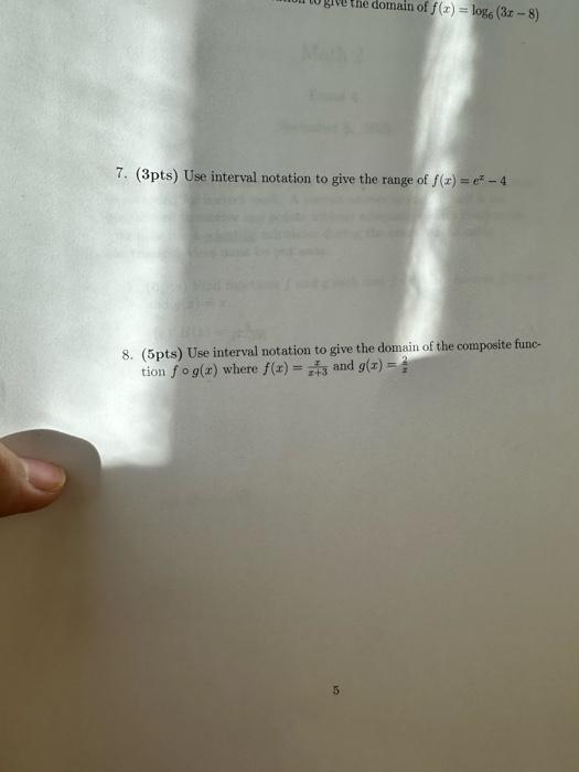 Solved Find Functions Fand G Such That Fog H Assume F X