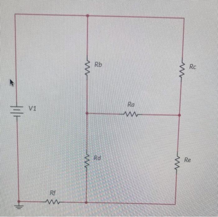 Solved Rb Rc Ra V1 Rd Re w RF - Please refer to Figure 3. | Chegg.com