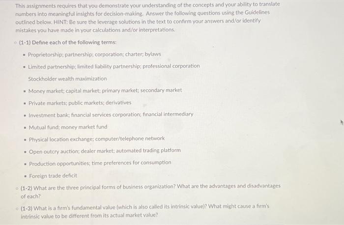 Solved This assignments requires that you demonstrate your | Chegg.com