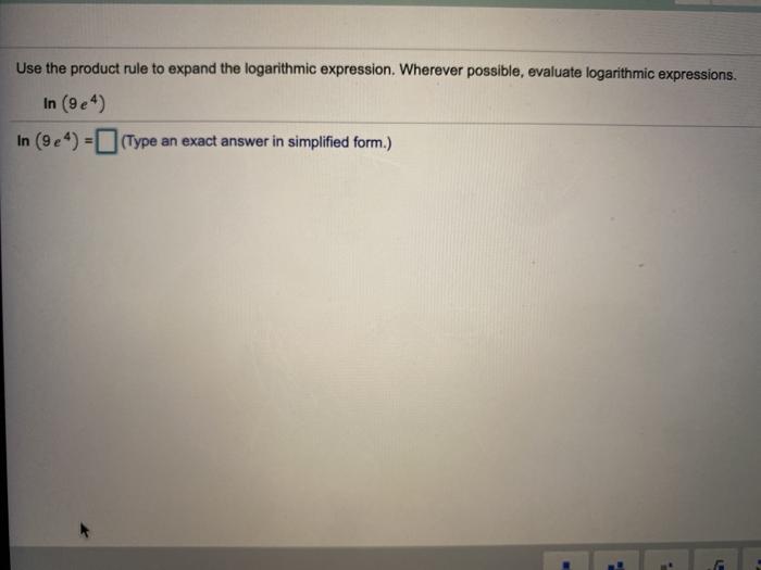 Solved Use the product rule to expand the logarithmic | Chegg.com