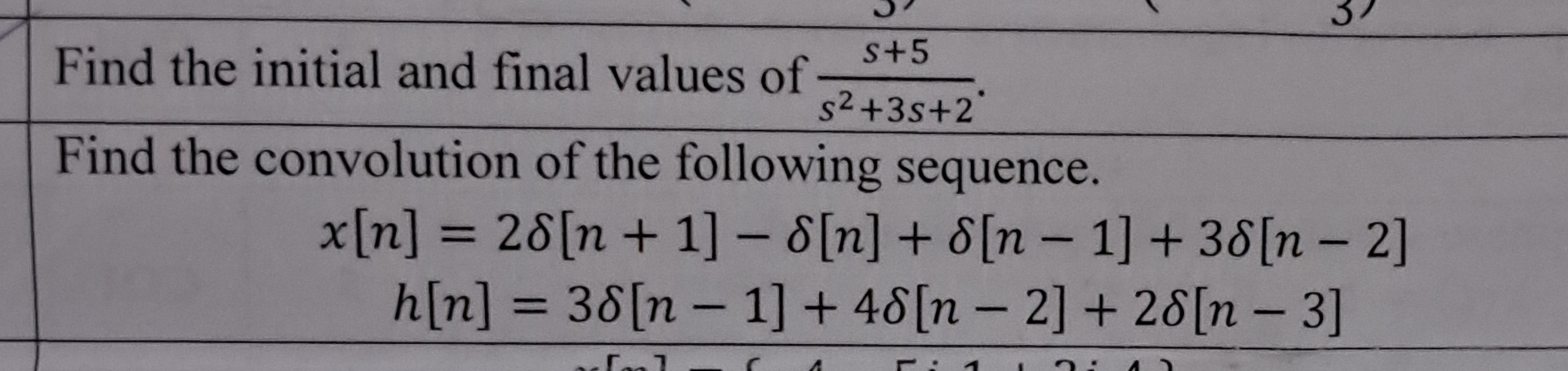 Solved 1)Find the initial and final values of | Chegg.com