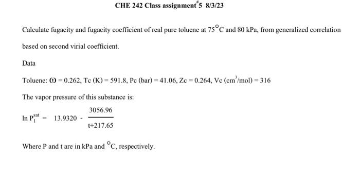 Solved Calculate fugacity and fugacity coefficient of real | Chegg.com
