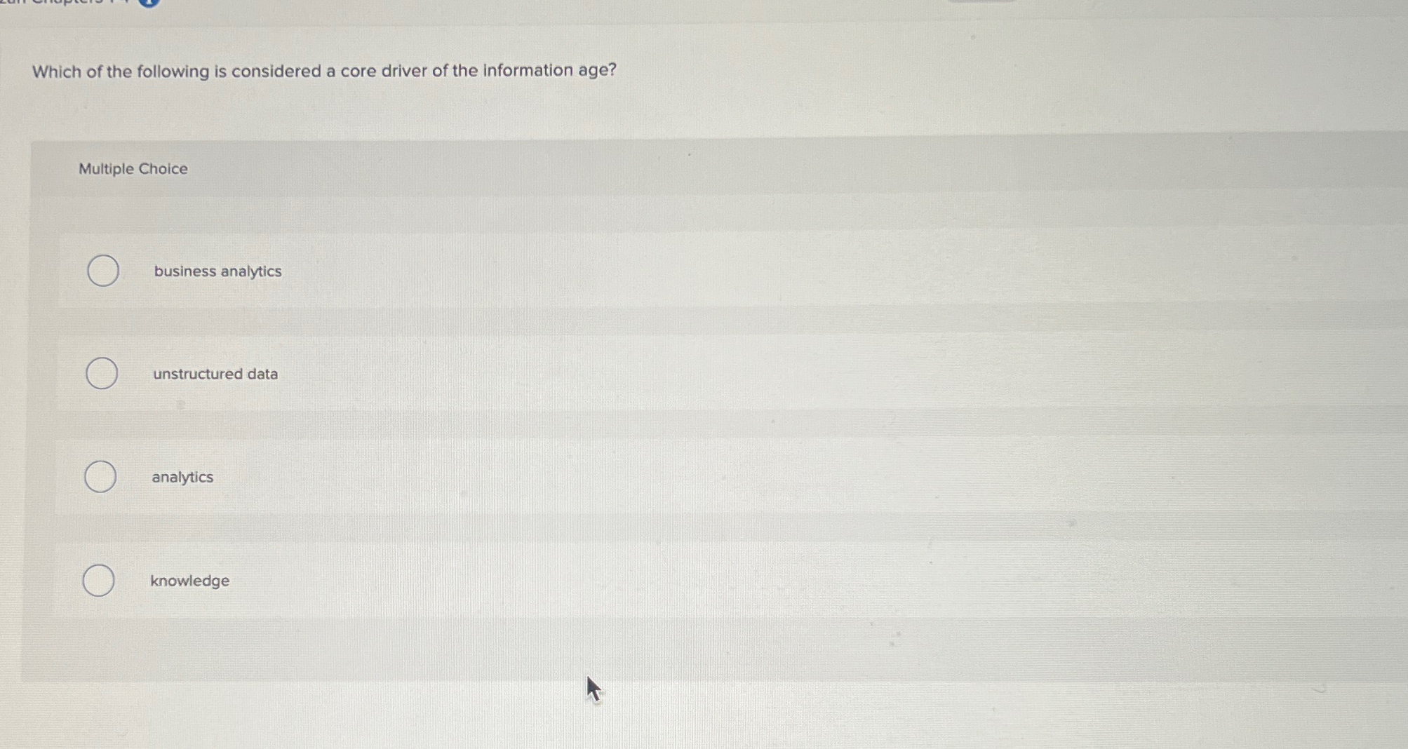 Solved Which of the following is considered a core driver of | Chegg.com