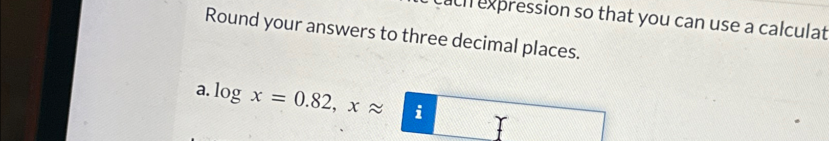 Solved Round your answers to three decimal | Chegg.com