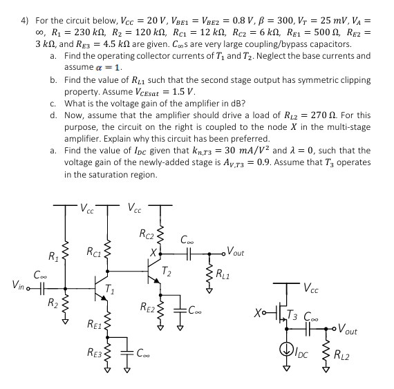 Solved For the circuit below, | Chegg.com