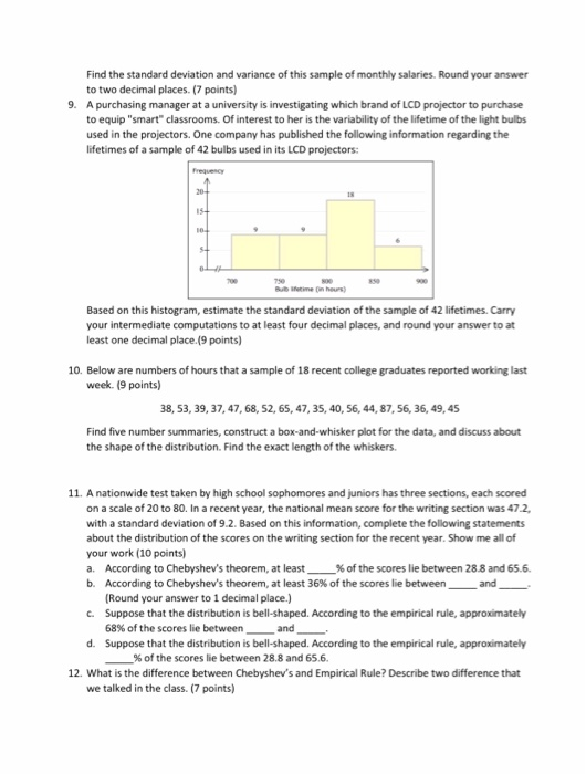 Solved 3. Draw the histogram for these data using an initial | Chegg.com
