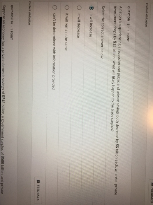 Solved Content attribution QUESTION 14.1 POINT Economists | Chegg.com