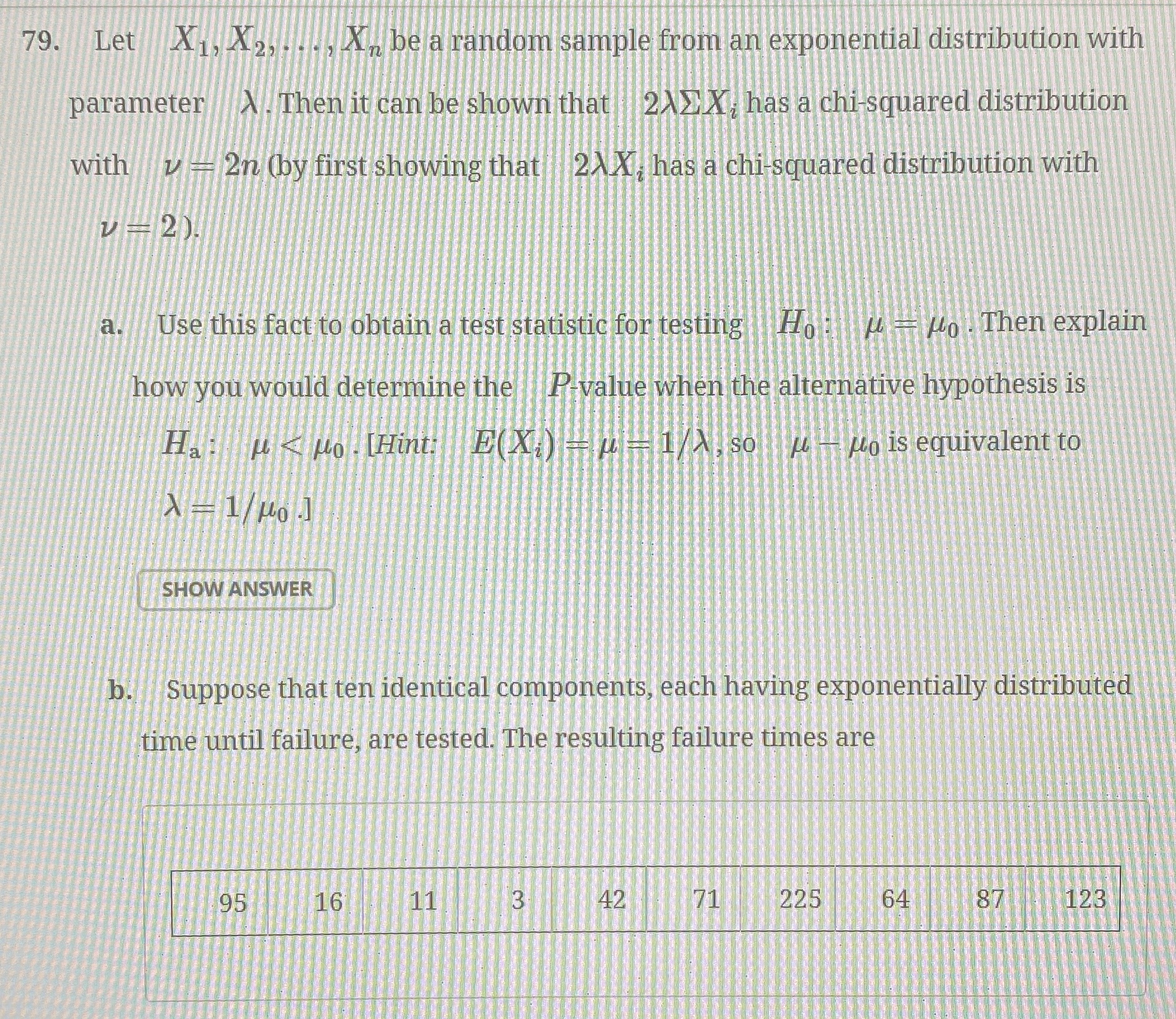 Solved Let x1,x2,dots,xn ﻿be a random sample from an | Chegg.com