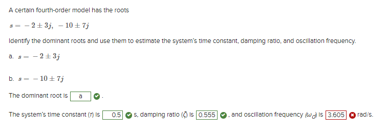 Solved A certain fourth-order model has the | Chegg.com