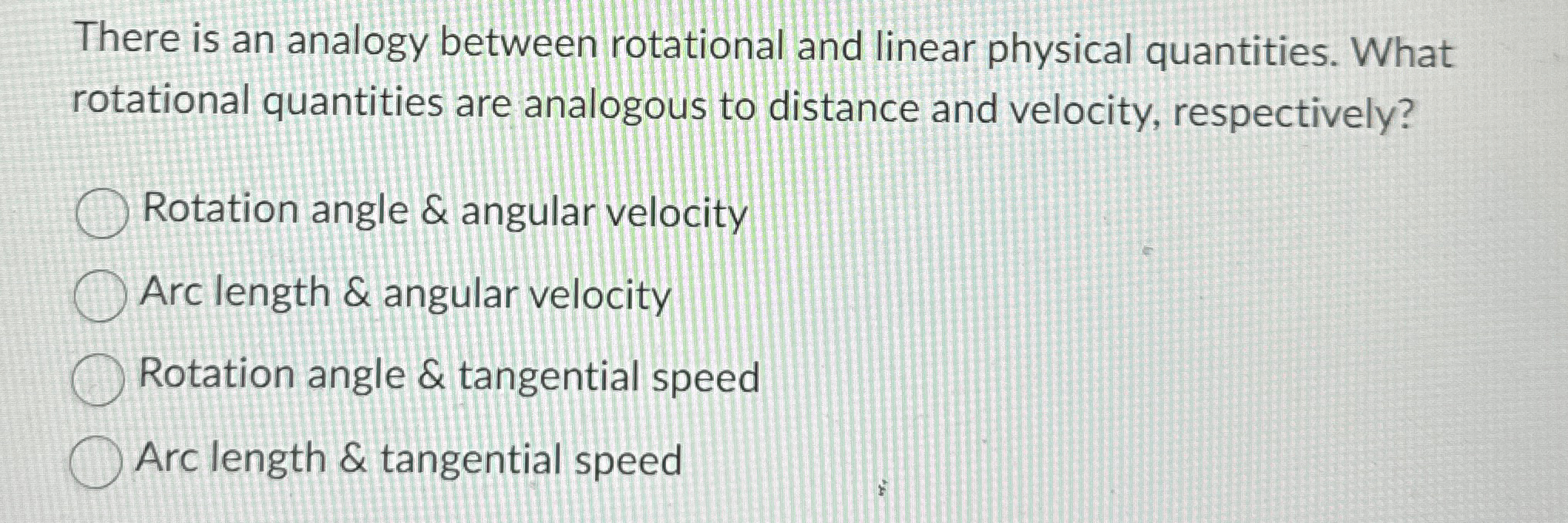 Solved There is an analogy between rotational and linear | Chegg.com