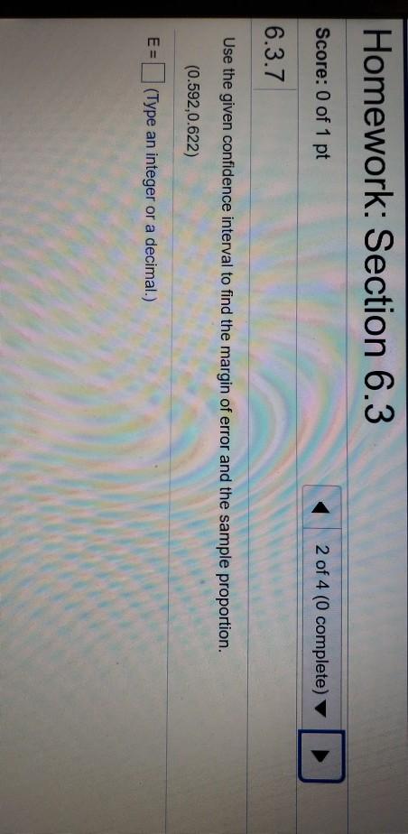Solved Homework Section 6 3 Score 0 Of 1 Pt 2 Of 4 0