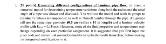 ( 20 ﻿points) ﻿Examining different configurations of | Chegg.com