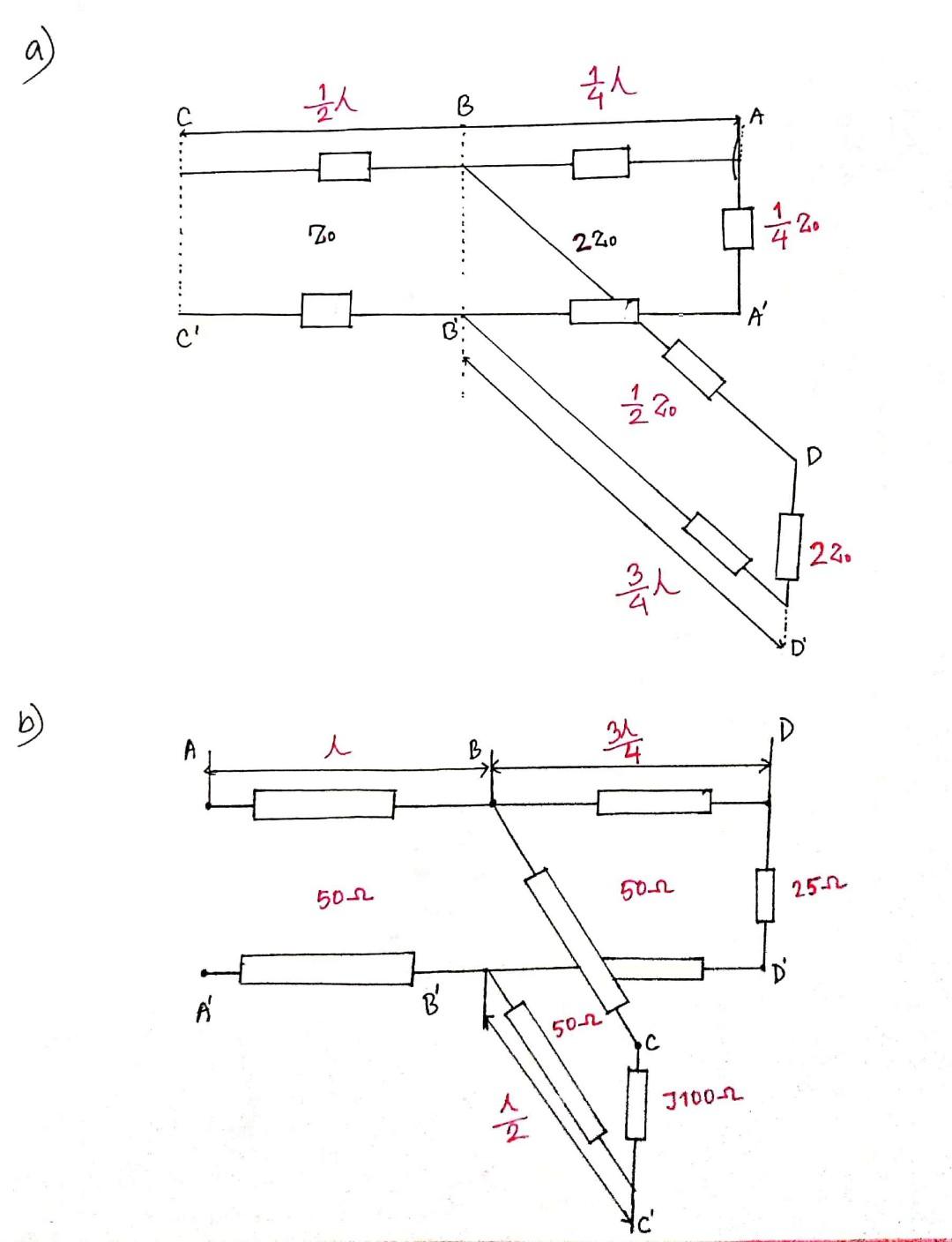 Solved Find the input impedance, voltage reflection | Chegg.com