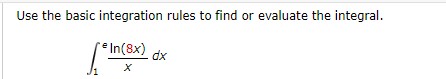 Solved Use the basic integration rules to find or evaluate | Chegg.com