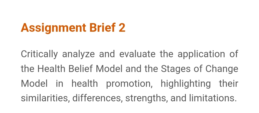 Solved Assignment Brief 2Critically analyze and evaluate the | Chegg.com