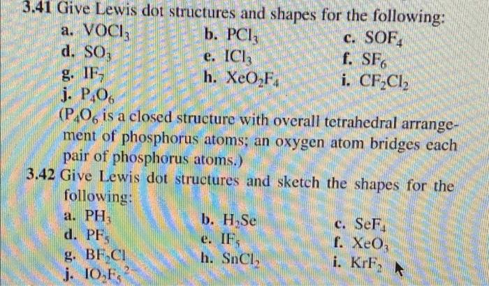Solved I already have the lewis structure with shape for | Chegg.com