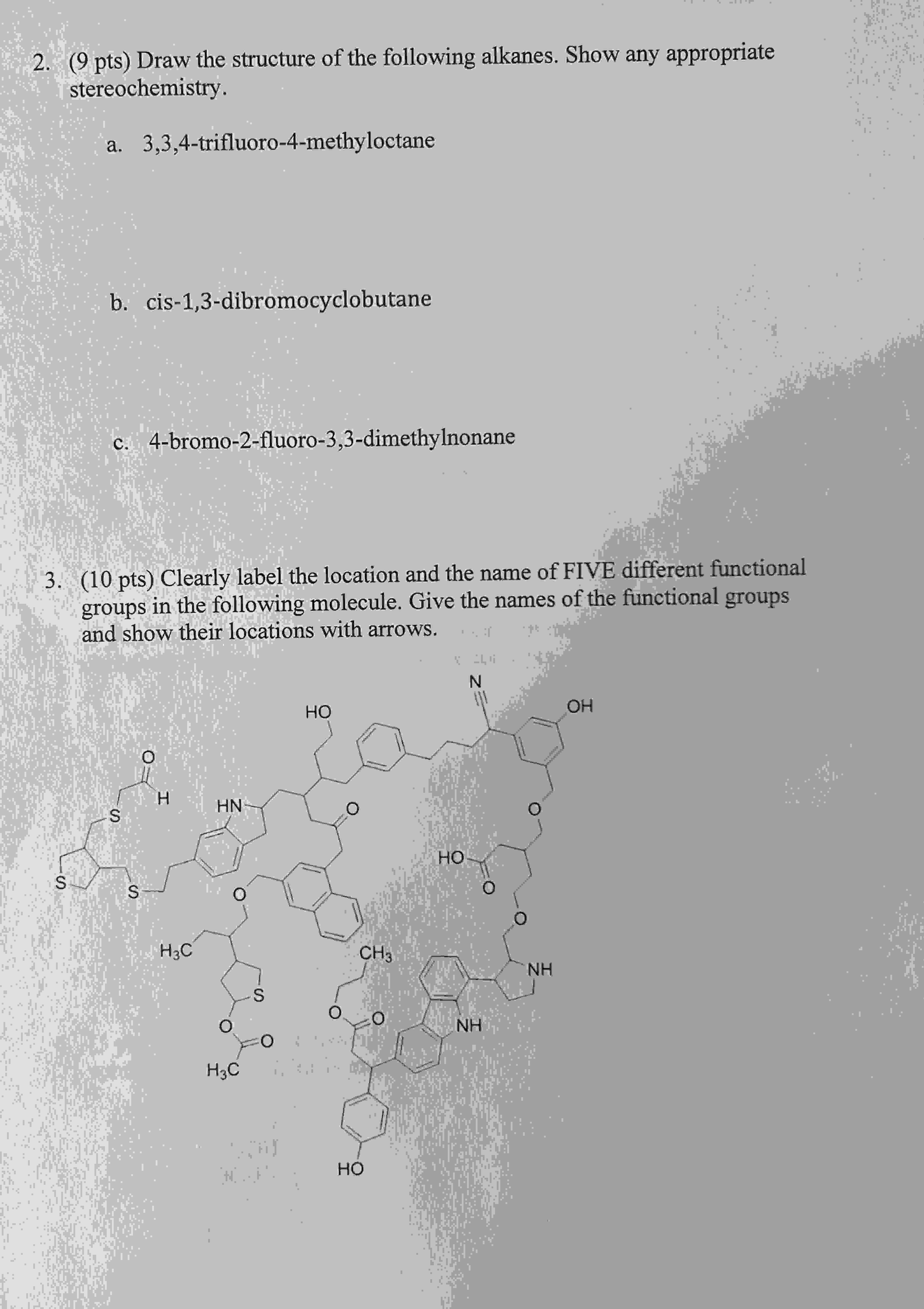 Solved (12 ﻿pts) ﻿Name the following compounds by IUPAC | Chegg.com