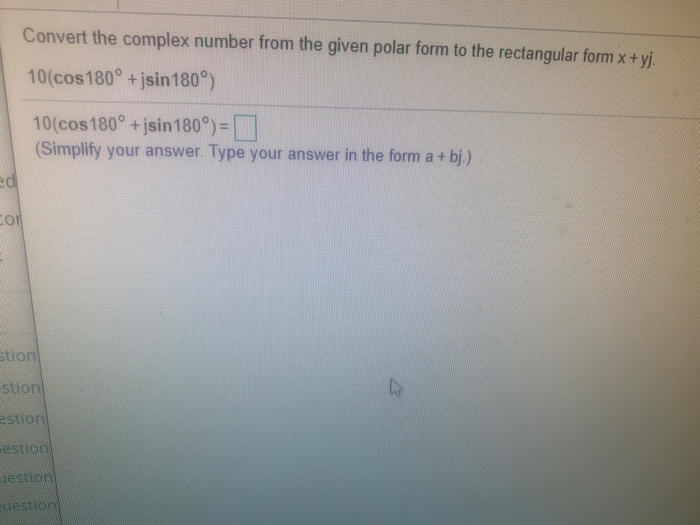 Solved 12.4.33 Represent the complex number graphically and | Chegg.com