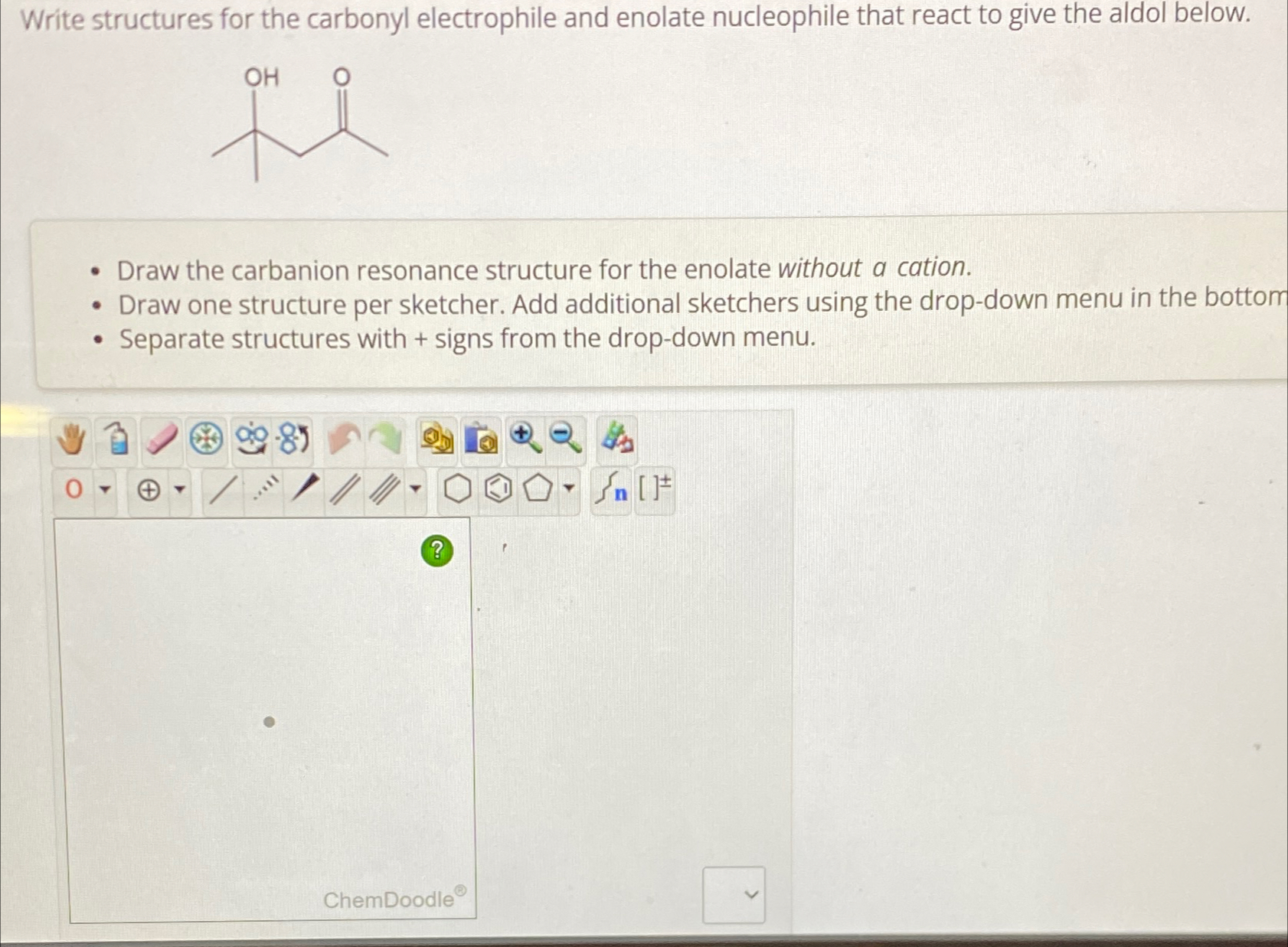 Write structures for the carbonyl electrophile and | Chegg.com