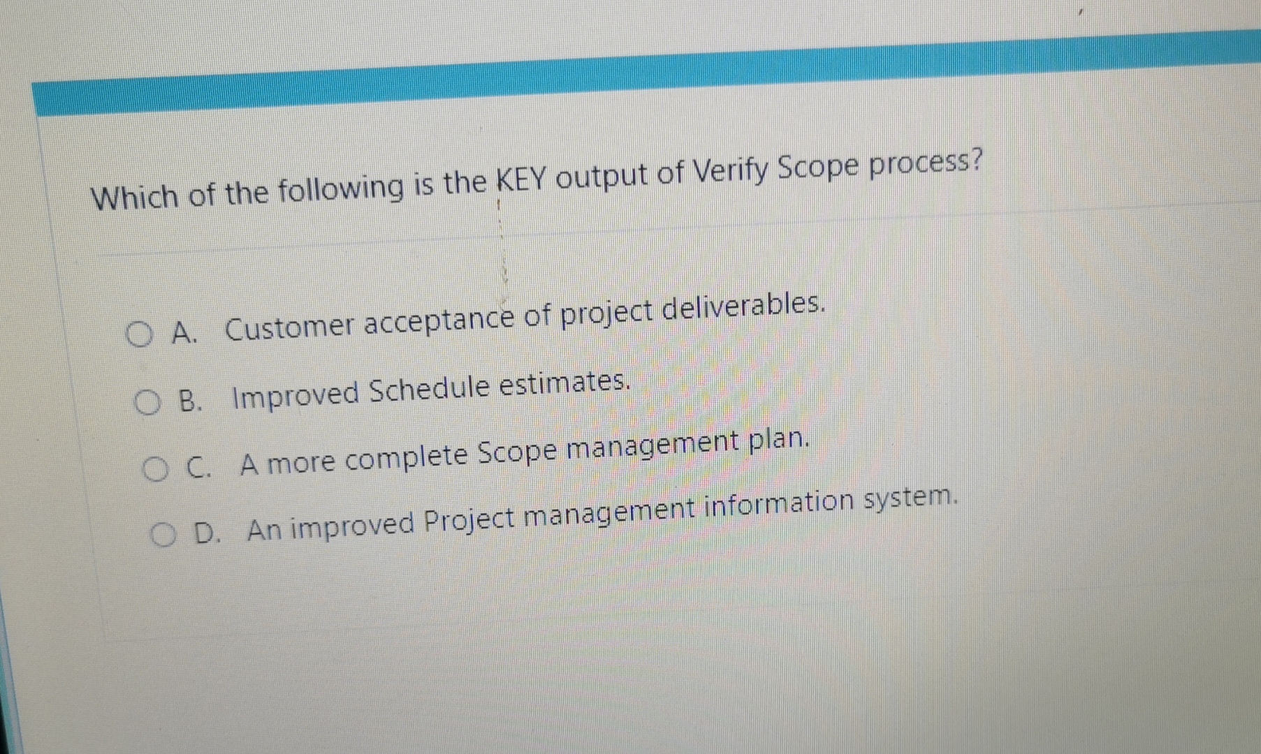 Solved Which of the following is the KEY output of Verify | Chegg.com