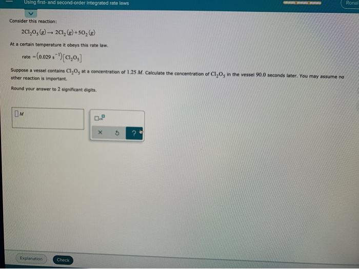 Solved Using First And Second Order Integrated Rate Laws