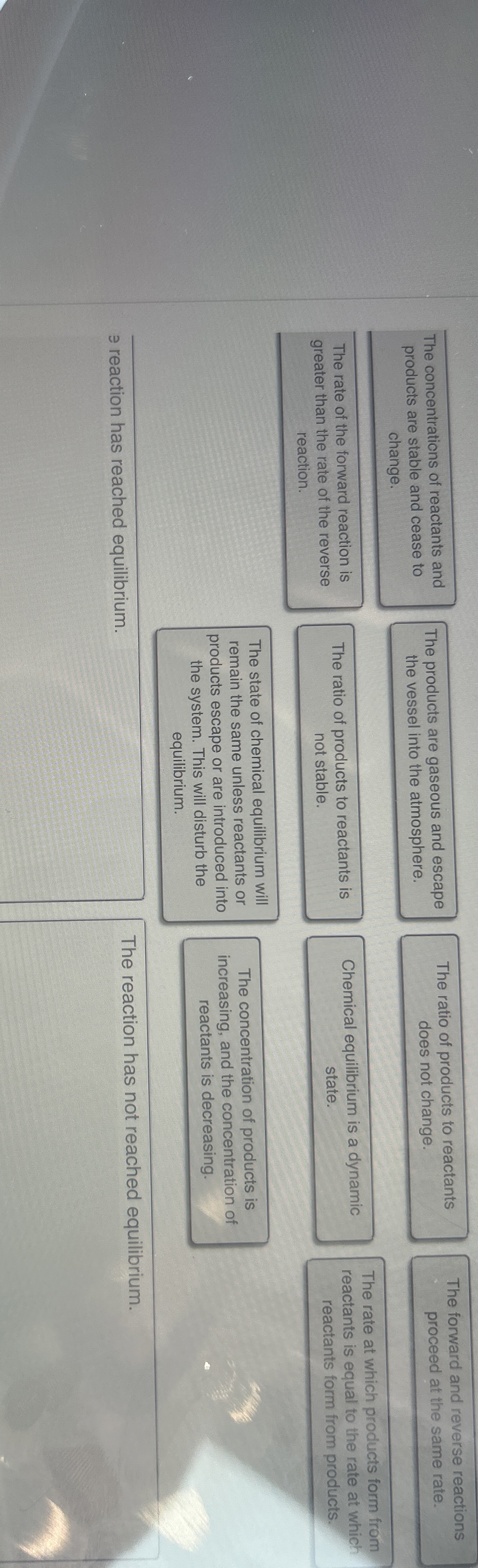 Solved The concentrations of reactants and products are | Chegg.com