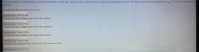 Solved 2300ith Detetmine the current in tha circuit, Thes | Chegg.com