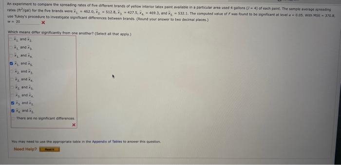 Solved use Tukey's procedure to investigate significant | Chegg.com