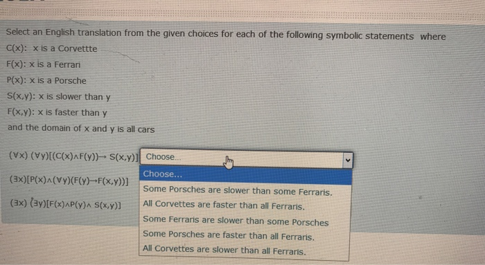 Solved Select an English translation from the given choices | Chegg.com
