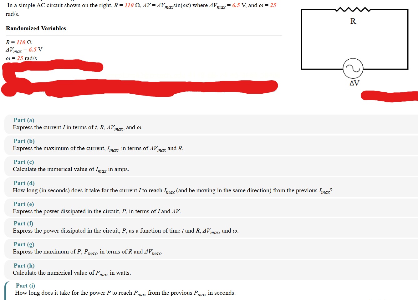 Solved In ﻿a simple AC ﻿circuit shown on ﻿the right, | Chegg.com