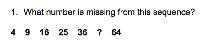 Solved What Number Is Missing From This Chegg