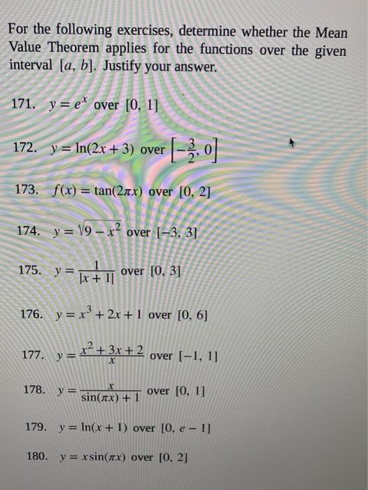 Solved For the following exercises, determine whether the | Chegg.com