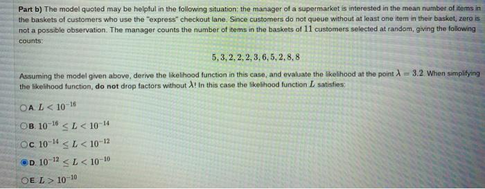 Solved (5 points) If a variable appears to follow a Poisson | Chegg.com