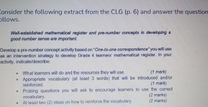 Solved onsider the following extract from the CLG (p. 6) | Chegg.com