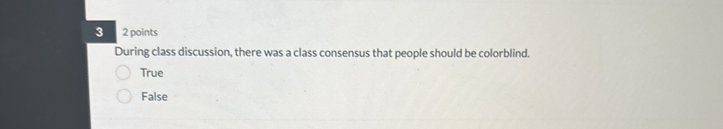 Solved 3 2 ﻿pointsDuring class discussion, there was a class | Chegg.com