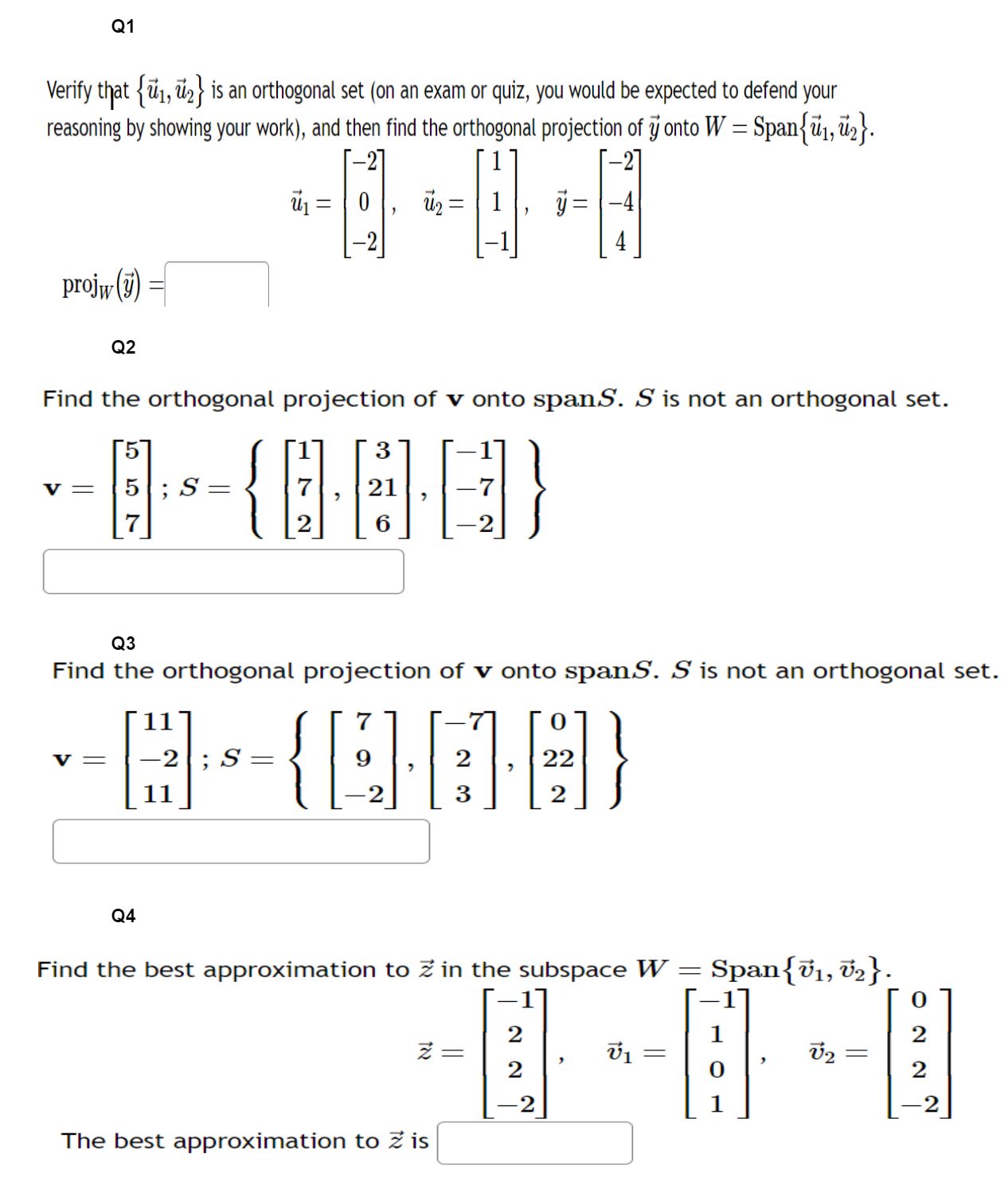 Solved Applied Linear Algebra. PLEASE I NEED ALL! | Chegg.com