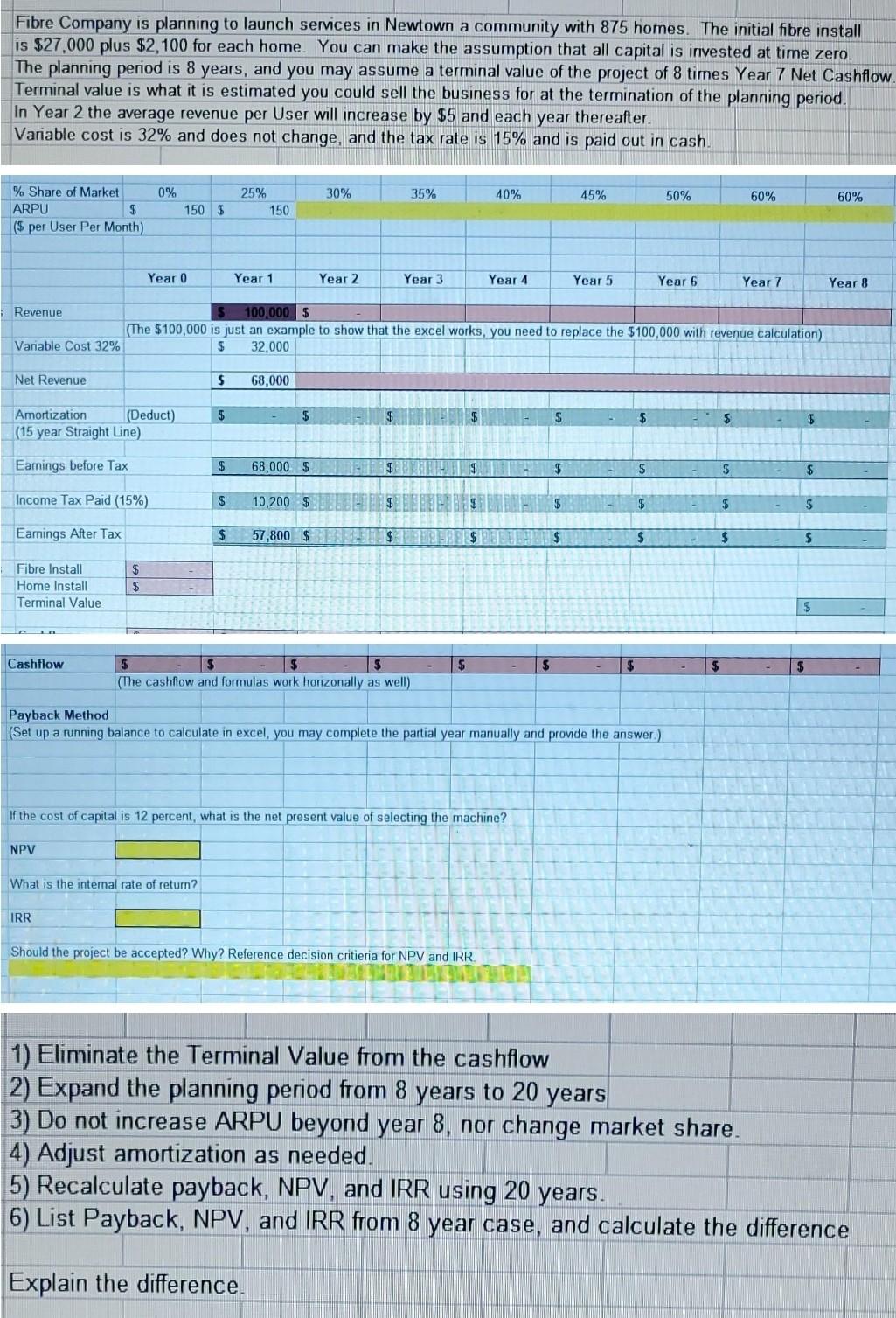 Solved ण) Listrayuaun, inr v, and IrR irom o year case, and | Chegg.com