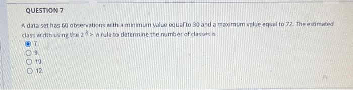 Solved A data set has 60 observations with a minimum value | Chegg.com