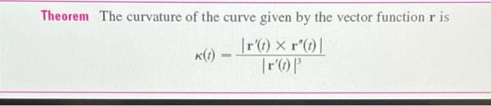 Solved Use this theorem to find the curvature. r(t) = 4ti + | Chegg.com