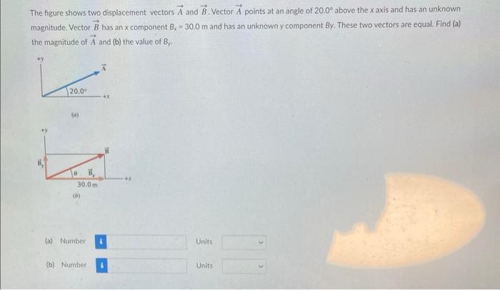 [Solved]: The figure shows two displacement vectors ( vec