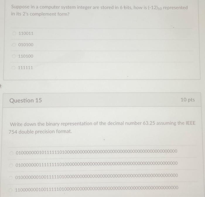 Solved Suppose in a computer system integer are stored in 6 | Chegg.com